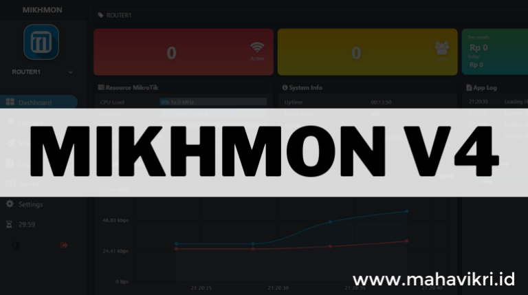 Mikhmon v4 di Hosting + VPN Remote Indonesia – Mahavikri Digital